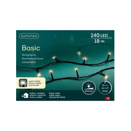 Lumineo Lichterkette BASIC 240 LED 18 m, schwarzes Kabel in warm weiß | Gr.: onesize