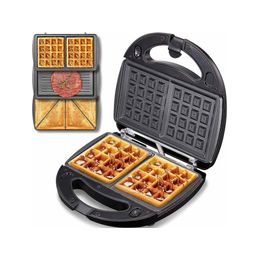 Melissa 16240110 Kontakt-Grill, Waffeleisen und Sandwich-Maker 3in1 | Gr.: onesize