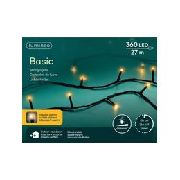 Lumineo Lichterkette BASIC 360 LED 27 m, klassisch warm, schwarzes Kabel | Gr.: onesize