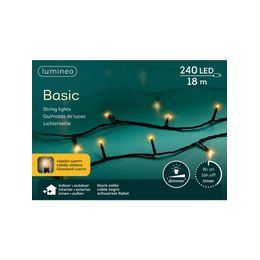 Lumineo Lichterkette BASIC 240 LED 18 m, schwarzes Kabel, in klassisch warm | Gr.: onesize