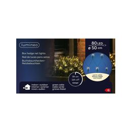 Lumineo Buchsbaumbeleuchtung 80 LED D: 50 cm, gr&uuml;nes Kabel, in warm wei&szlig; | Gr.: onesize