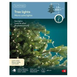 Lumineo Lichterkette TREE LIGHTS 408 LED 1,8 m, Silberdraht in warm weiß | Gr.: onesize