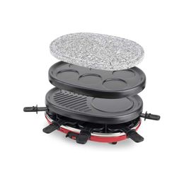 HKoenig RP-412 Raclette mit wechselbaren Pletten, hei&szlig;er Stein | Gr.: onesize
