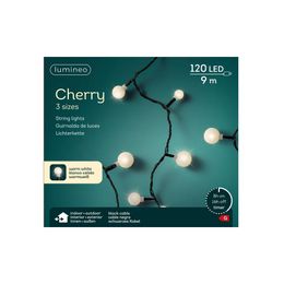 Lumineo Lichterkette CHERRY 120 LED 9 m, schwarzes Kabel in warm weiß | Gr.: onesize