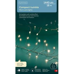 Lumineo Micro-LED COMPACT TWINKLE 1440 LED 18 m 1.440 LED 18 m, Silberdraht warm weiß | Gr.: onesize