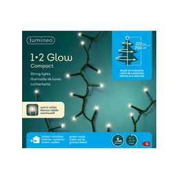 Lumineo Lichterkette 1-2 Glow Compact 700 LED 2,1 m, grünes Kabel in warm weiß | Gr.: onesize