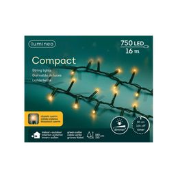 Lumineo Lichterkette COMPACT 750 LED 16 m, grünes Kabel in klassisch warm | Gr.: onesize
