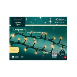 Lumineo Lichterkette COMPACT SPARKLE 400 LED 12 m, grünes Kabel in sof gold | Gr.: onesize