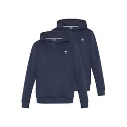 POLO SYLT Sweatshirt / Hoodie Basic in Dunkelblau | Gr.: L