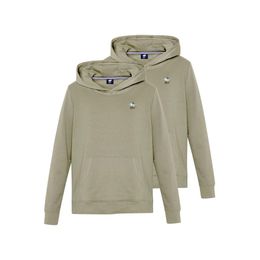 POLO SYLT Sweatshirt / Hoodie Basic in Dunkelgr&uuml;n | Gr.: M