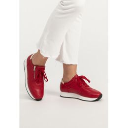 vitaform Hirschleder Sneaker in rot | Gr.: 38