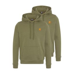 POLO SYLT Sweatshirt / Hoodie Basic in Dunkelgr&uuml;n | Gr.: S