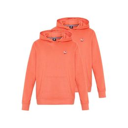POLO SYLT Sweatshirt / Hoodie Basic in Orange | Gr.: L