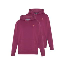 POLO SYLT Sweatshirt / Hoodie Basic in Lila | Gr.: 3XL