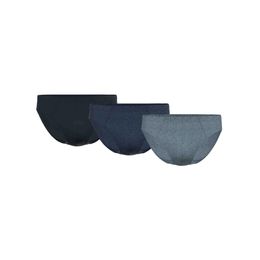 Seidensticker Slip 3er Pack in Schwarz/Blau | Gr.: M