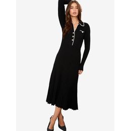 Lipsy Kleid Damen Gr&ouml;&szlig;e 34 schwarz / wei&szlig; Winterkleid