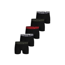 Björn Borg Björn Borg Boxershort 5er Pack in Schwarz/Rot/Grün | Gr.: XL