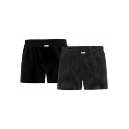 Seidensticker Web-Boxershorts 2er Pack in Schwarz | Gr.: XL