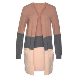 Vivance Cardigan in rosa-grau-apricot | Gr.: 36-38