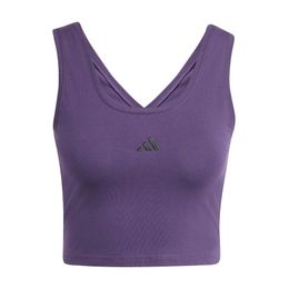 adidas Sportswear Sporttop 'Essentials' Damen Gr&ouml;&szlig;e XXXL/4XL dunkellila / schwarz