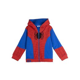 Spiderman Marvel Spider-Man Kinder Kapuzenpullover Sweatjacke in rot | Gr.: 128