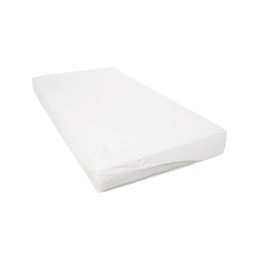 Primera Biber Spannbettlaken in wei&szlig; | Gr.: 140x200 cm - 160x200 cm