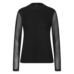 Street One Langarmshirt in Black | Gr.: 44