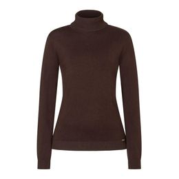More & More More & More figurbetonter Rollkragenpullover in espresso brown | Gr.: 34