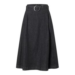 More & More More & More langer, ausgestellter Jeansrock in dark grey denim | Gr.: 34