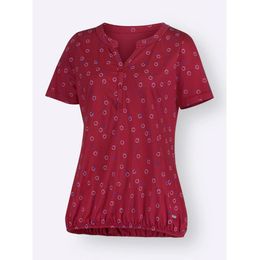 WITT WEIDEN Print-Shirt in kirsche-weiß-bedruckt | Gr.: 40