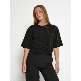 Sel by peppercorn Peppercorn Top in Black Jacquard | Gr.: XXL