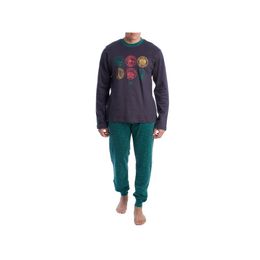 Kisses and Love Schlafanzug in Blue | Gr.: XL