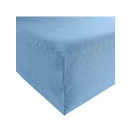 Estella Single-Jersey Spannbettlaken in hellblau | Gr.: 120x200 cm - 130x200 cm