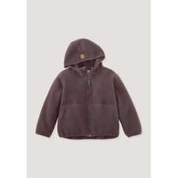 hessnatur Wollfleece Jacke in brombeersorbet | Gr.: 98/104