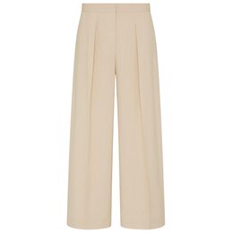 Palazzohose NORR "NORR trousers Kamin", Damen, Gr. 42, beige, Obermaterial: 90% Polyester, 6% Viskose, 4% Elasthan, Hosen