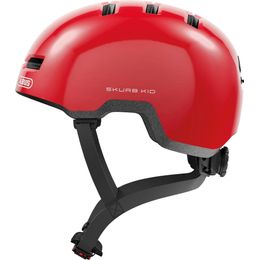 Fahrradhelm Abus "Skurb Kid" Gr. M, rot, Helme, M Kopfumfang: 50cm - 55cm, gl&auml;nzend, unifarben