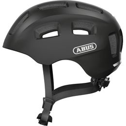 Kinderfahrradhelm Abus "YOUN-I 2.0" Gr. S, schwarz (velvet schwarz), Helme, Kinder, S Kopfumfang: 48cm - 54cm