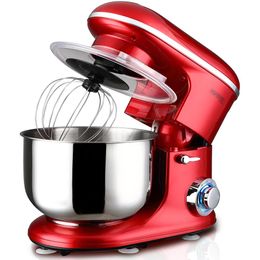Monzana Food Processor Elegance 1200W 6L Red