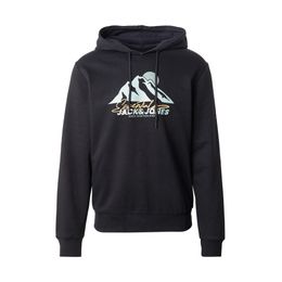 Jack & Jones JACK & JONES Sweatshirt 'JJSun' male size XXXL Light blue / Orange / Black