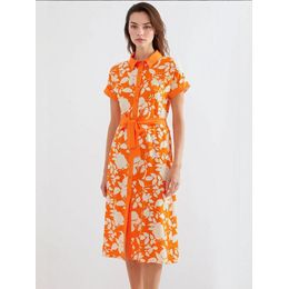 Bigdart Shirt Dress female Orange size XXL