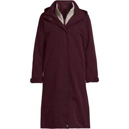 LANDS' END 4-in-1-Mantel, Damen,  Rot, Polyester, by Lands' End