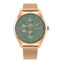 Tommy Hilfiger Uhr 'CAMILLE' Damen Größe One Size rosegold / pastellgrün