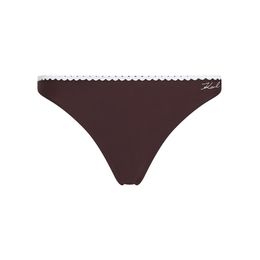 K by KARL LAGERFELD Karl Lagerfeld Bikinihose Damen Größe S dunkelbraun / weiß
