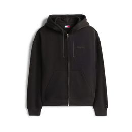 Tommy Jeans Zip-Up Hoodie male Black size S