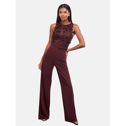 Lipsy Jumpsuit Damen Gr&ouml;&szlig;e XXXL burgunder