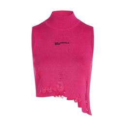 KARL LAGERFELD JEANS Knitted Top female Pink size XS