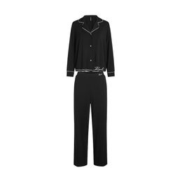 K by KARL LAGERFELD Karl Lagerfeld Pyjama Damen Größe XL schwarz / weiß Winterkleid