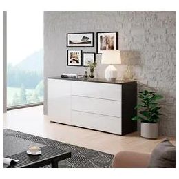 OTTO home "PARIS" 1 Stk. tlg. Moderne 110cm breite grifflose Kommode, vielseitig einsetzbar