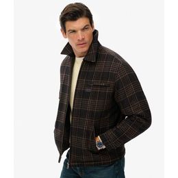 Superdry Herren Karierte Ranch-jacke aus Wollmischung Brown - Gr&ouml;&szlig;e: M 1020203500104H1M002