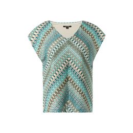 comma, COMMA Shirt Damen Gr&ouml;&szlig;e M blau / aqua / cappuccino / wei&szlig;
